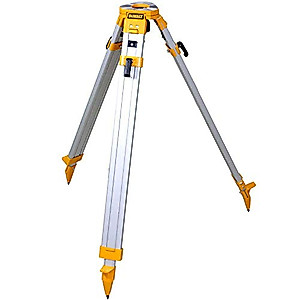 DEWALT Tripod, 11-Threaded, Flat Head, 5/8-Inch (DW0736),Black