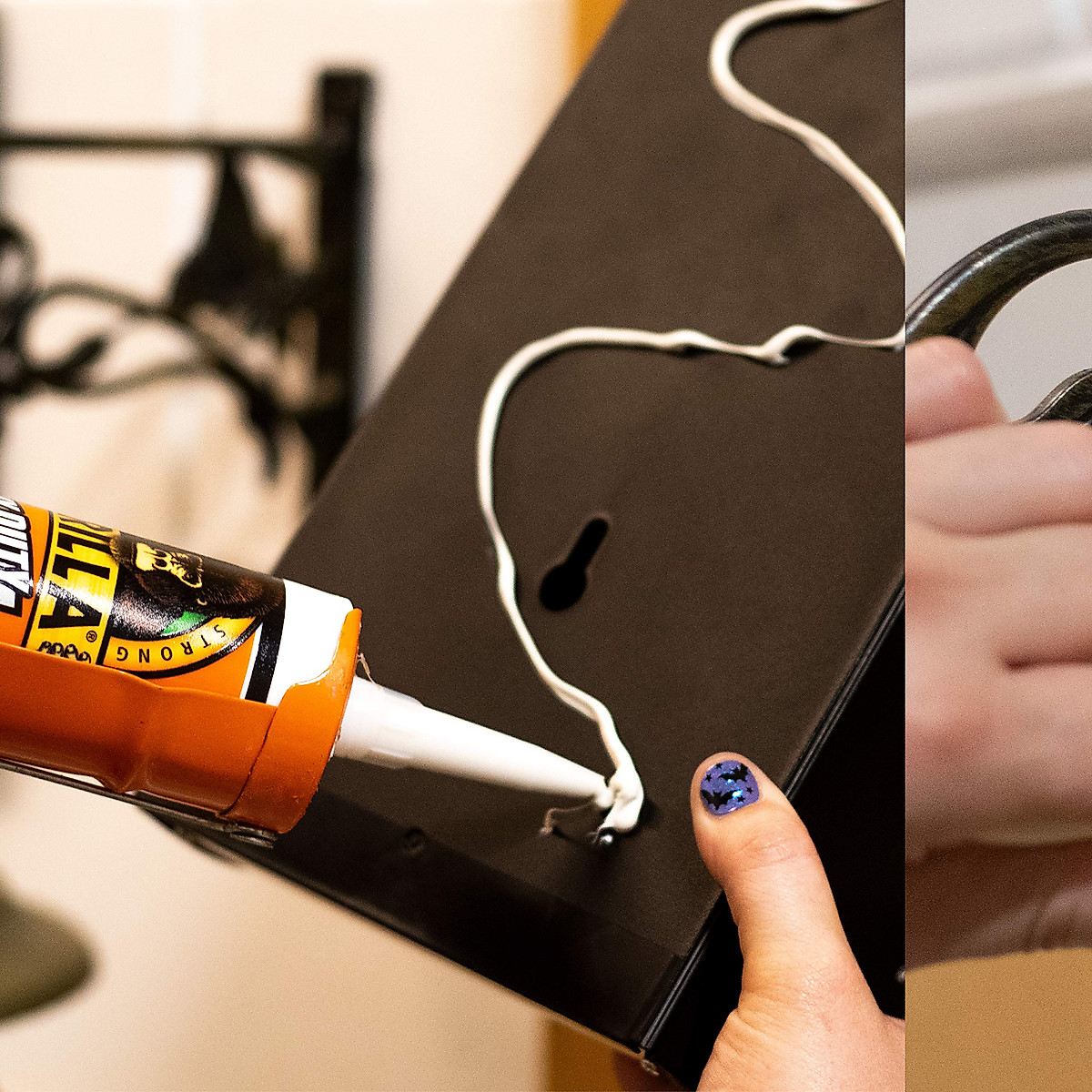 Gorilla Heavy Duty Construction Adhesive, 9 Ounce Cartridge, White, (Pack of 6)