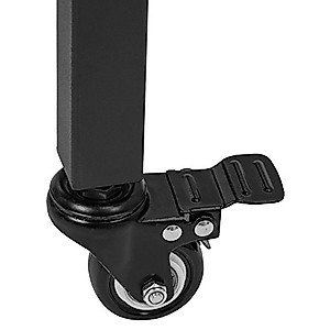 Concession Land - Black Popcorn Cart for 8 oz. Popcorn Machine, 1 Each