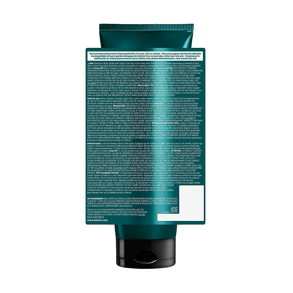 Matrix Dark Envy Toning Hair Mask | For Red Undertones in Dark Brown or Black Hair | Cool, Glossy Finish| Color Depositing | Salon Hair Mask | Packaging May Vary | 6.8 Fl. Oz. | Vegan