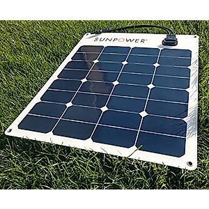 SunPower 50 Watt Flexible Monocrystalline High Efficiency Solar Panel