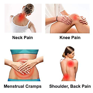 KOYA Naturals Soft Velvet Flax Seed Pillow - Microwave Heating Pad – Microwavable Moist Heat Pack – for Neck, Muscle, Joint, Stomach Pain, Menstrual Cramps – Warm Wrap (Turquoise)