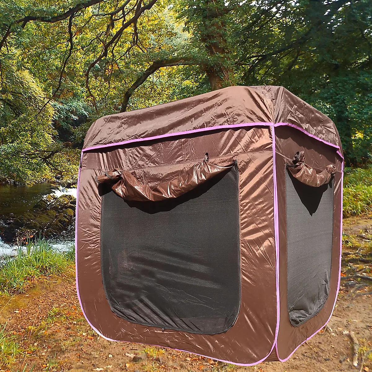 Admired By Nature Extended pop up SUV Tent, Cube, ABN5M008-PRPL , Purple