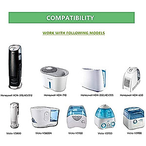 ITidyHome 4-Pack Replacement Humidifier Filters Wicking Compatible with Honeywell HAC-504 and HAC-504AW,HCM-350,HCM-300T,HCM-600,HCM-710,HCM-315T,Filter A