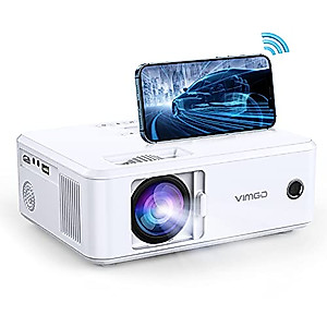 VIMGO 5G WiFi Projector, 8500L Native 1080P Outdoor Movie Projector, Mini Projector with Synchronized Smartphone Screen, 200'' Portable Projector for TV Stick, Video Games, HDMI/USB/AV, iOS & Android