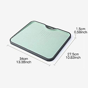 GINHA Chopping Board Set Wheat Straw Plastic Cutting Board Vegetable Meat Tools Kitchen Accessories Chopping Board Non-Slip Frosted Kitchen Cutting Board (Color : 1)