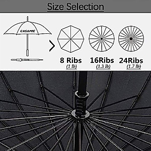 zooro Neutral Katana Handle Umbrella,Samurai Sword Umbrella as Best Christmas Birthday Gifts Cosplay Decoration for Japanese Culture Lover (16 Bone) Black,Medium