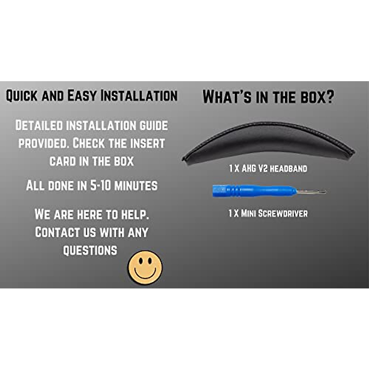 Replacement V2 QC3 Headband pad/On-Ear Headband pad Cushion Compatible with Bose QuietComfort 3 (QC3), Bose On-Ear 2 (OE2), Bose On-Ear (OE) and Bose SoundTrue On-Ear Headphones (Black)