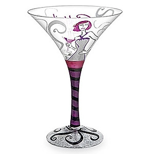 Epic Products Cocktail Girl Martini Glass #93-411