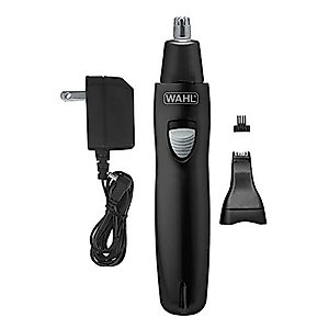 Wahl Groomsman Rechargeable Personal Pen Trimmer & Detailer for Hygienic Grooming with Rinsable, Interchangeable Heads for Eyebrows, Neckline, Nose, Ears, & Other Detailing - Model 3023284