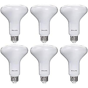 Philips LED Dimmable BR30 Light Bulb: 650-Lumen, 5000-Kelvin, 11-Watt (65-Watt Equivalent), E26 Base, Frosted, Daylight, 6-Pack