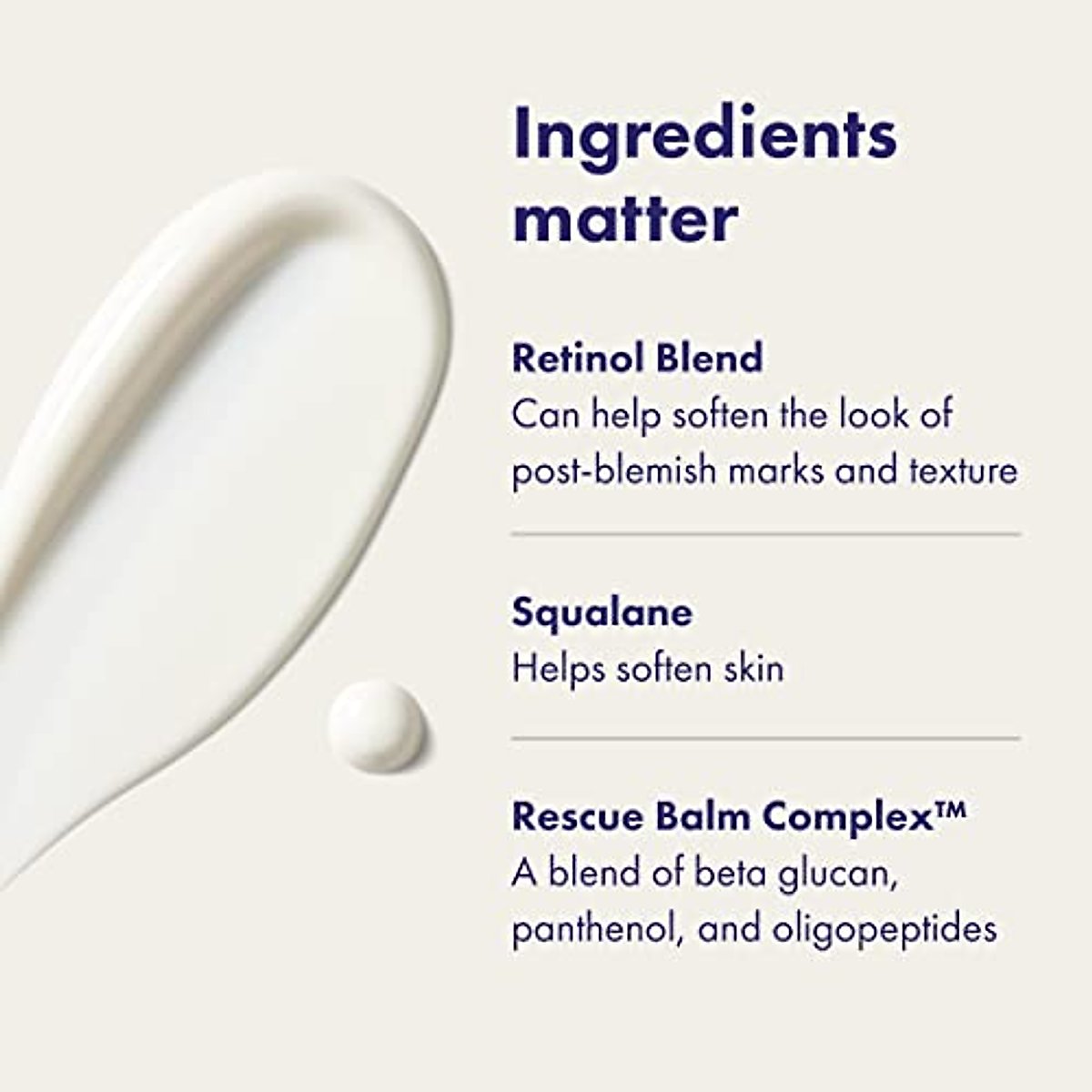 Hero Cosmetics Rescue Retinol Nighttime Renewing Cream - Helps With the Look of Uneven Texture and Post-Blemish Marks - Gentle, Non-Drying Formula, Introduction Retinol - Safe for Sensitive Skin (30 ml)