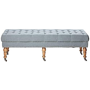 Linon Bench, Blue