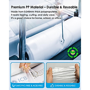 KTRIO Sheet Protectors 8.5 x 11 inch Clear Page Protectors for 3 Ring Binder, Plastic Sleeves for Binders, Top Loading Paper Protector Letter Size, 200 Pack