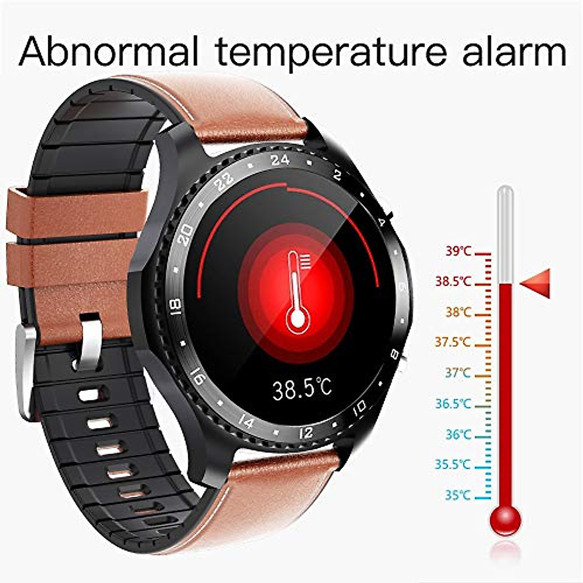 RASMECALO Smart Watches for Men with Bluetooth calls and play music,Fitness Tracker Blood Pressure Monitor Blood Oxygen Meter Heart Rate Monitor IP67 Waterproof, for iPhone Samsung Android Phones (BN)