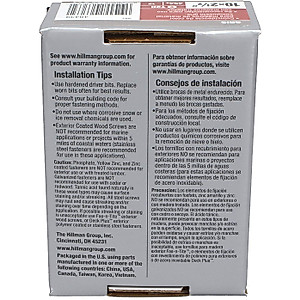 HILLMAN FASTENERS 48439 Deck Screws, Gray, 75 Piece