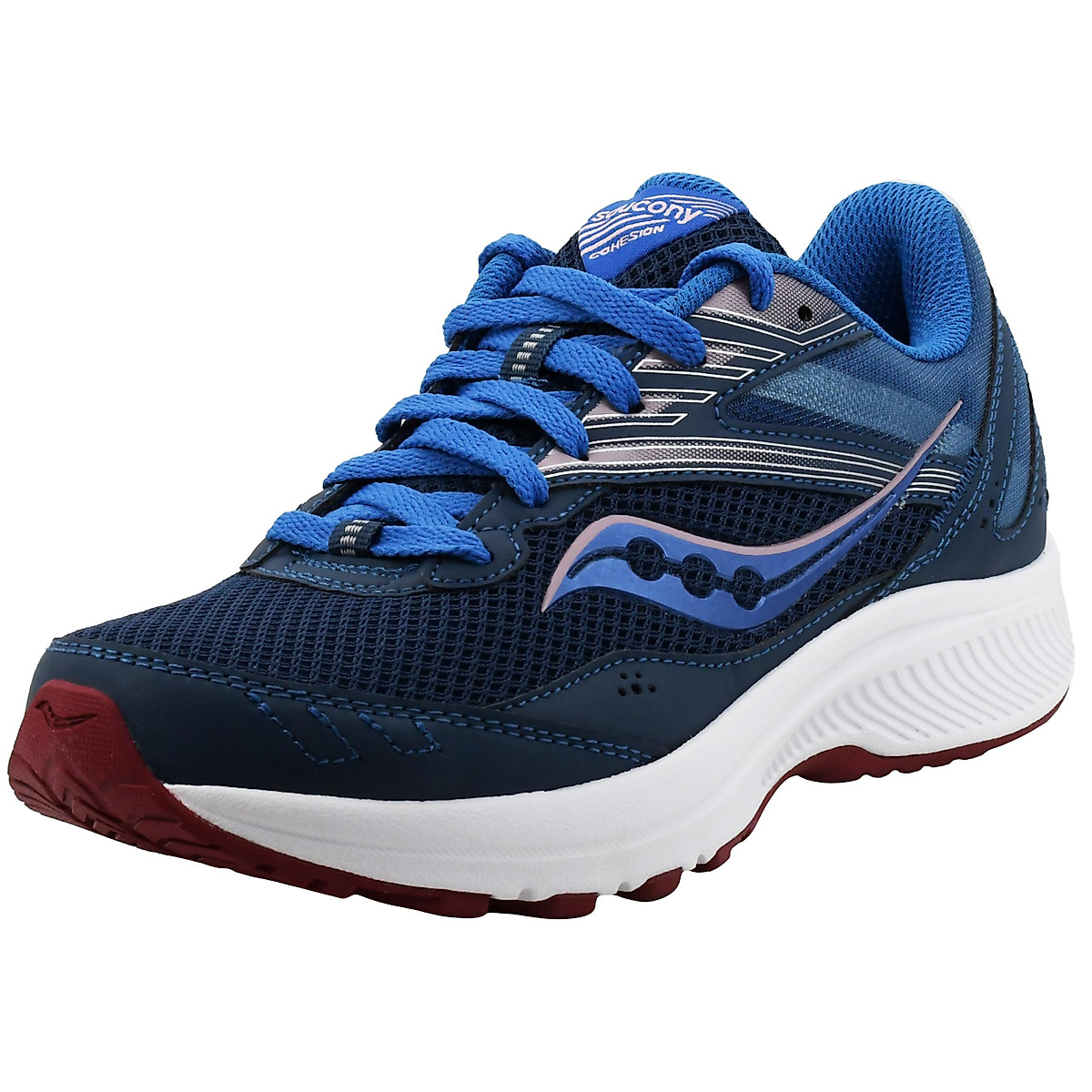 Saucony Women's Cohesion 15 Running Shoe, Navy, 8.5 M US