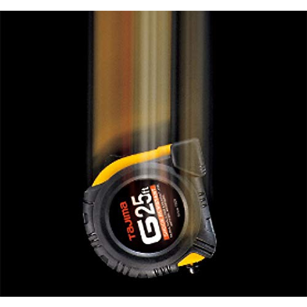 TAJIMA Tape Measure - 25 ft / 7.5 m x 1 inch G-Series Measuring Tape with Dual Metric/Standard Scale & Acrylic Coated Blade - G-25/7.5MBW