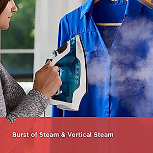 BLACK+DECKER Easy Steam Compact Iron, IR06V, Dual Position Cord, TrueGlide Non-Stick Soleplate, Vertical Steam, SmartSteam