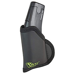 Sticky Holsters Taser Holster for Concealed Carry for Men and Women - Taser C2/Bolt - Can Fit Taser C2/Bolt - Ambidextrous Design, Inside Waistband (IWB) and Pocket Carry; Black