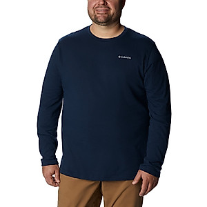 Columbia Men's Thistletown Hills Long Sleeve Crew, Collegiate Navy Heather, XX-Large