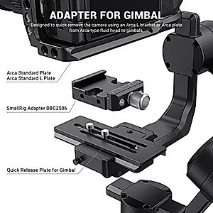SmallRig DSLR and Mirrorless Quick Release Clamp for Arca-Type Standard Compatible with DJI Ronin S/SC ZHIYUN Crane Series Weebill S Gimbal - DBC2506