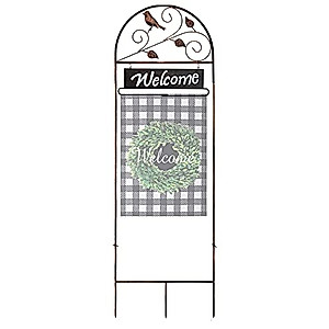 YEAHOME 5 FT Flag Pole，Tangle Free Spinning Stainless Steel Flagpole, Suitable for 3x5 Heavy Garden Flag 1" Dia Flag Pole for House, Wall-Mounted, Garden Flag Holder Stand