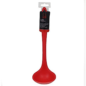 Chef Craft Premium Silicone Cooking Ladle, 11.25 inch, Red