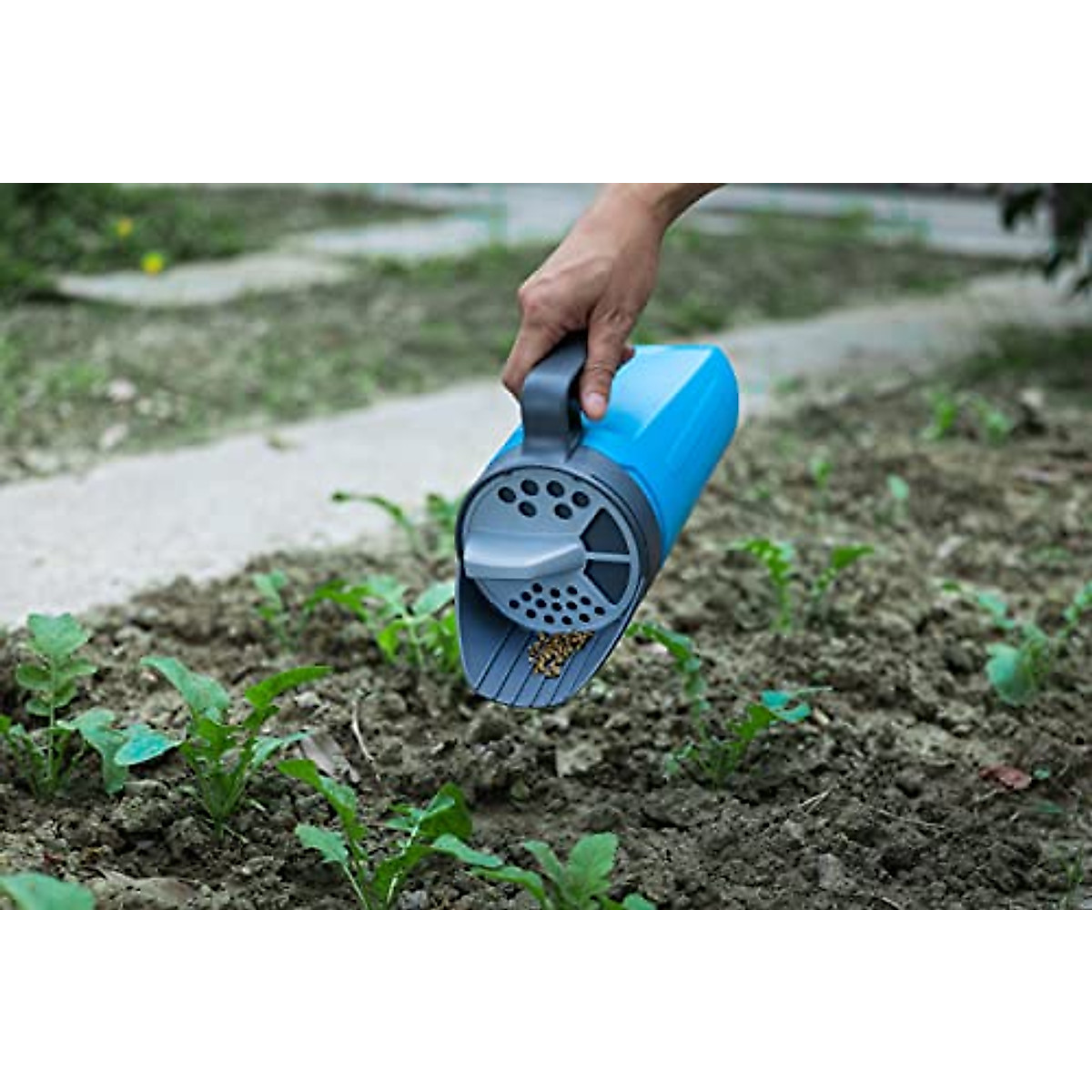 TIPU Hand Spreader Shaker, Handheld Spreader for Grass Seed, Fertilizer ...