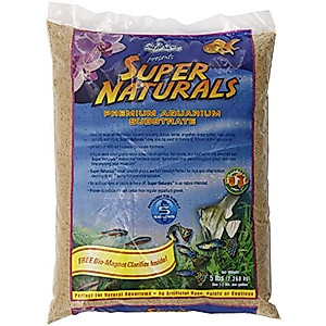 Carib Sea ACS05839 Super Natural Sunset Gold Sand for Aquarium, 5-Pound