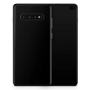 DesignSkinz Solid State Black Protective Vinyl Decal Wrap Skin Cover Compatible with The Samsung Galaxy S20 (Screen Trim & Back Glass Skin)