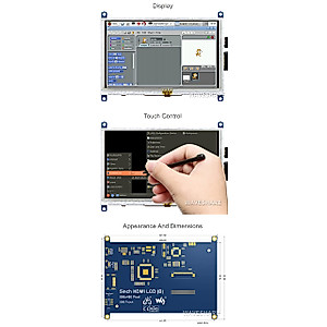 5 inch 800x480 Resistive Touch Screen HDMI interface custom Raspbian LCD mini PC Supports Raspberry Pi 3 2 1 Model B B+ A+ & BeagleBone Black & Banana Pi / Banana Pro @XYGStudy