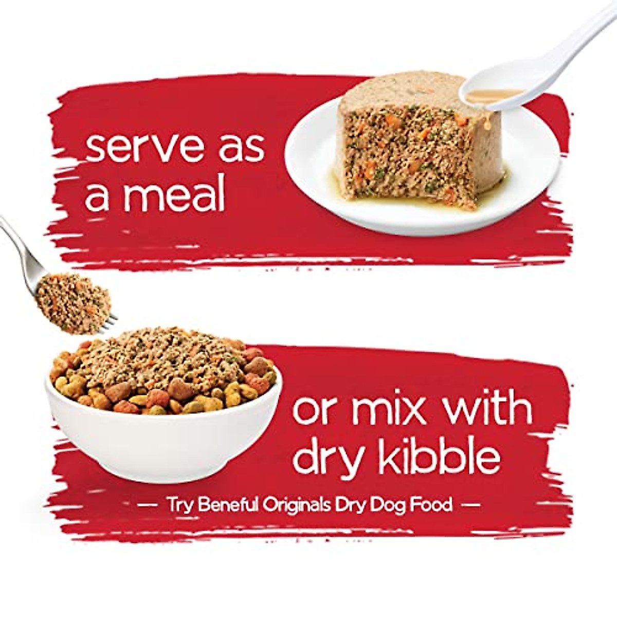 Beneful Purina Infused Wet Dog Food Pate, with Real Beef, Carrots and Spinach, with Bone Broth for Dogs - (8 Packs of 3) 3 Oz. Sleeves