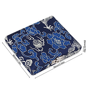 Oboe Reed Case,Oboe Reed Oboe Reeds Protect Against Moisture Wooden + Silk Cloth Cover Reed Case Holder Storage Box for 6pcs Oboe Reeds Maple Wooden (Blue) Oboe Reed Case Blue Box Kit Reeds Moistu