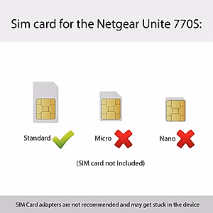 Netgear Unite AC770S | Mobile Wifi Hotspot 4G LTE | Up to 300Mbps Download Speed | Connect Up to 10 Devices | Create A WLAN Anywhere | 2 MIMO TS-9 external antenna connectors | GSM Unlocked - Black