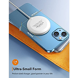 THREEKEY Magnetic Wireless Charger,15W Max Wireless Charging Pad,Compatible with MagSafe Charger for iPhone 14/14 Pro/14 Plus/14 Pro Max/iPhone 13/13 Mini/13 Pro/13 Pro max/AirPods pro (No Adapter)