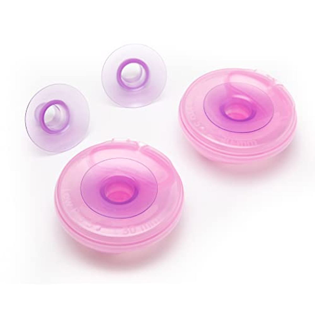 Freemie SlimFit5 Breast Milk Collection Cup Set | Sizes 25mm and 28mm Flanges Included | Each Cup Holds Up to 5oz | Hands-Free and Discreet | Pump Not Included