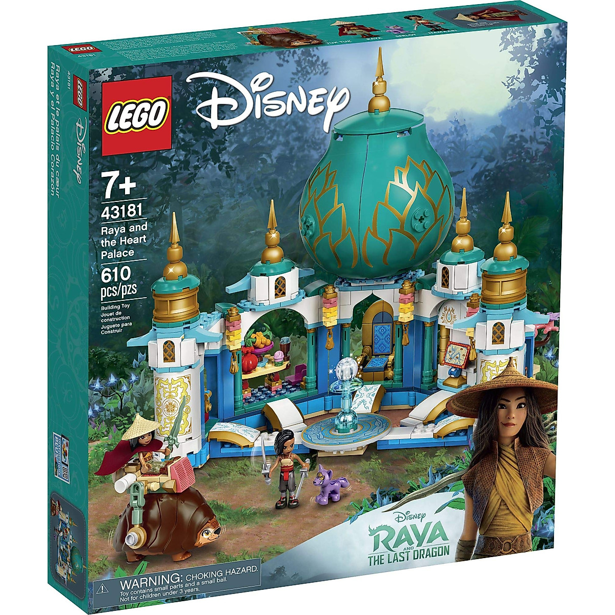 LEGO Disney Raya and The Heart Palace 43181 Imaginative Toy Building Kit; Makes a Unique Disney Gift for Kids Who Love Palaces and Adventures with Disney Characters, New 2021 (610 Pieces)