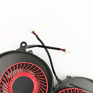 QUETTERLEE Replacement New Laptop GPU Cooling Fan for MSI GS63 GS63VR GS73 GS73VR GS62 GS72 MS-17B1 MS-17B2 MS-16K2 MS-16K3 MS-16K4 MS-16K5 Stealth Pro Series BS5005HS-U2L1 Fan