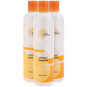 EARTH SCIENCE - Citress: Volumizing Citrus Shampoo for Fine and Oily Hair (3pk, 12 oz.)