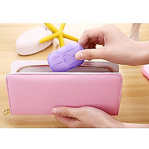 SuanlaTDS 40 Pcs Portable Disposable Paper Soap Sheets Hand Washing Bath Scented Paper Soap for Camping Hiking Travel