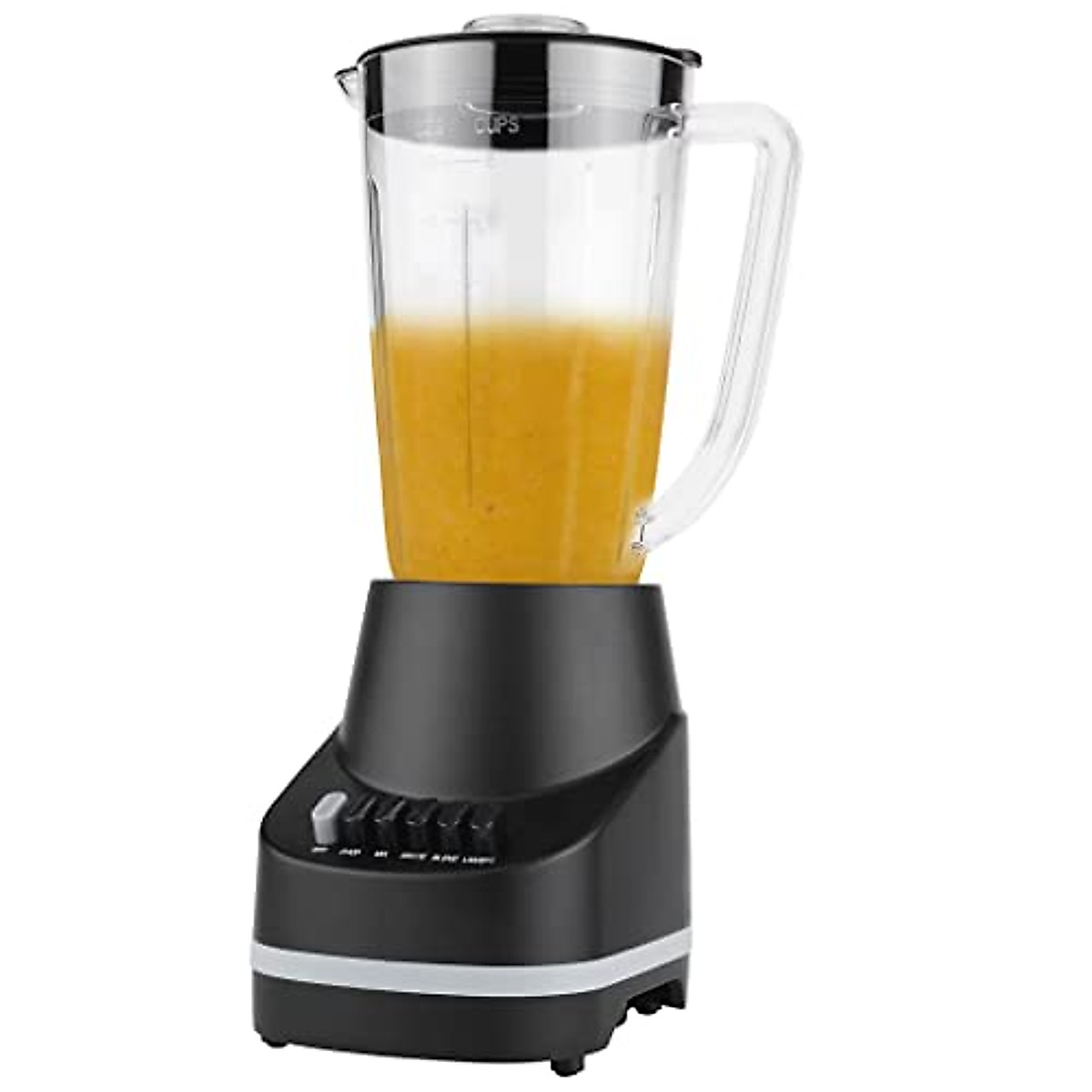 Mainstays 6-Speed Blender, Black, Features 1.5L capacity jar and 350W motor