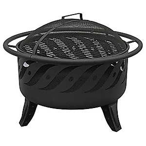 Landmann USA 23172 Patio Lights Firewave Firepit, Black