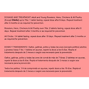 DEWORMX para Gallos Gallinas Pollos DEWORMX for Rooster Hens Chickens Natural Ingredients