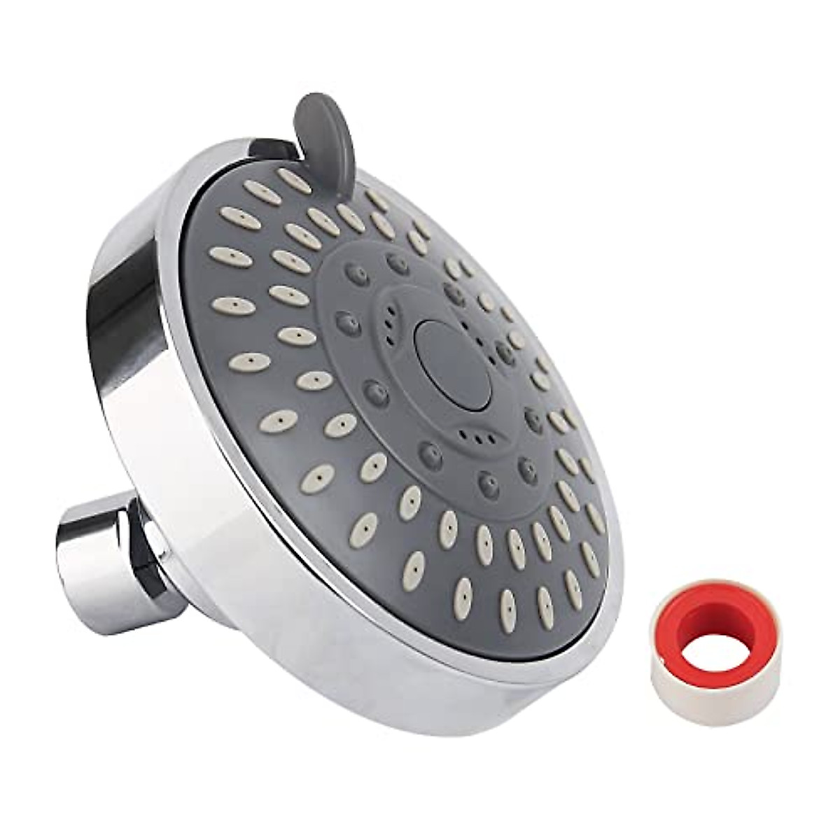 Solimeta High Pressure Shower Head, High Flow Bathroom Showerhead with Adjustable Brass Ball Joint