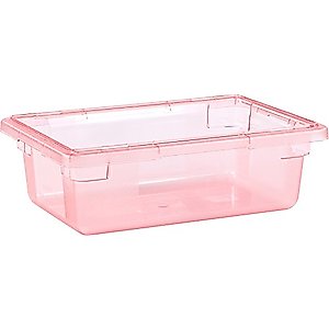 Carlisle FoodService Products 10611C05 StorPlus 3.5 Gallon Color-Coded Box 18" x 12" x 6", Red