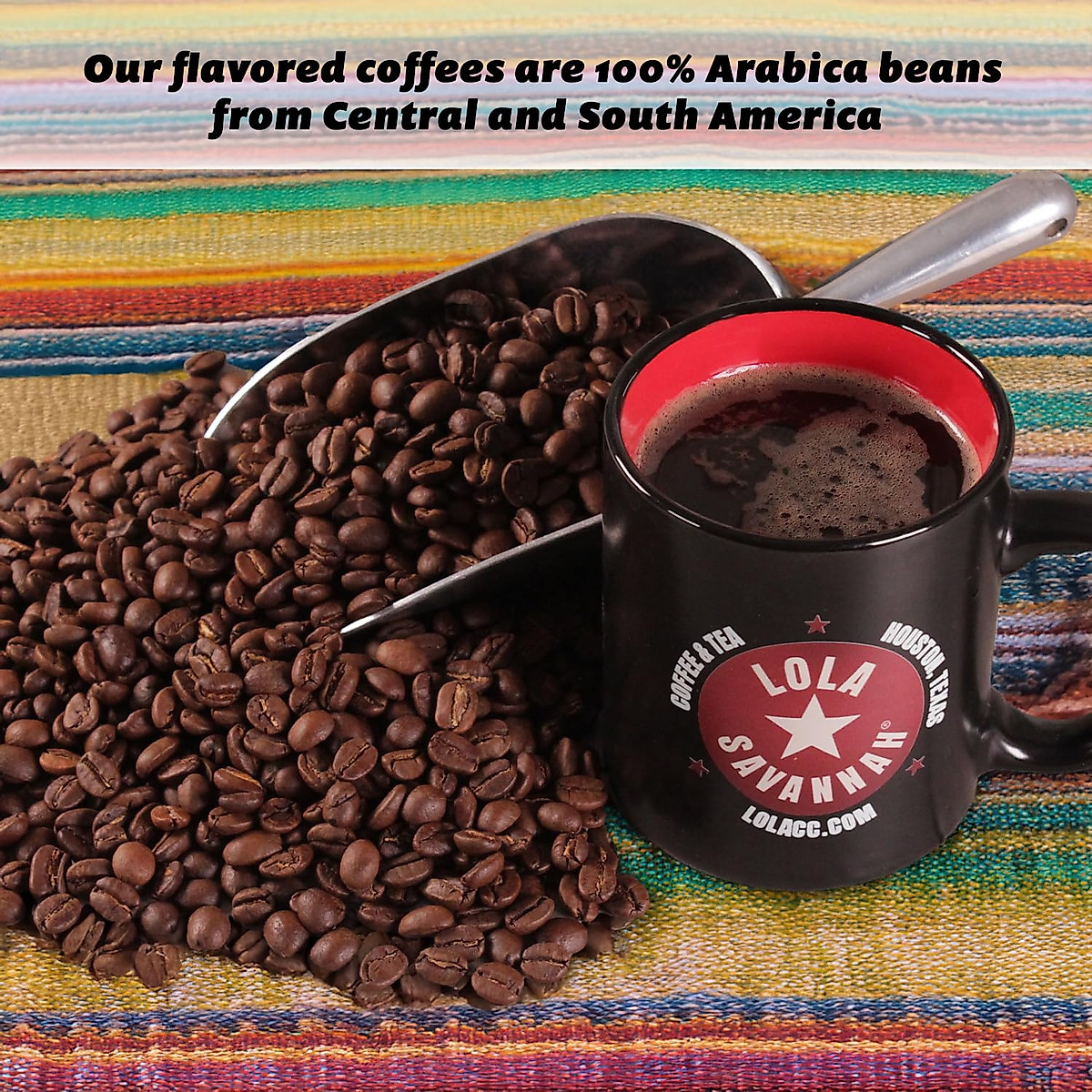 Lola Savannah Hawaiian Hazelnut Whole Bean Caffeinated Coffee, 2lb