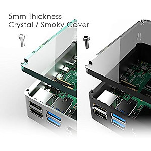 anidees Aluminum case with top lid for Google Coral Dev Board – Silver (AI-G-SG)