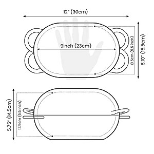 LoafNest: Incredibly Easy Artisan Bread Kit. Cast Iron Dutch Oven [Blue Gradient] and Perforated Non-Stick Silicone Liner.