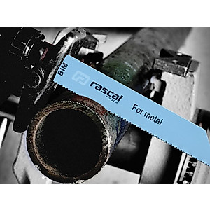 Rascal Tools Reciprocating Saw Blade for Wood, Metal - 10 Bi-Metal Blades - Compatible with Diablo Sawzall Blade, Dewalt Sawzall Blades Metal, Milwaukee Sawzall Blades Wood - Reciprocating Saw Blades